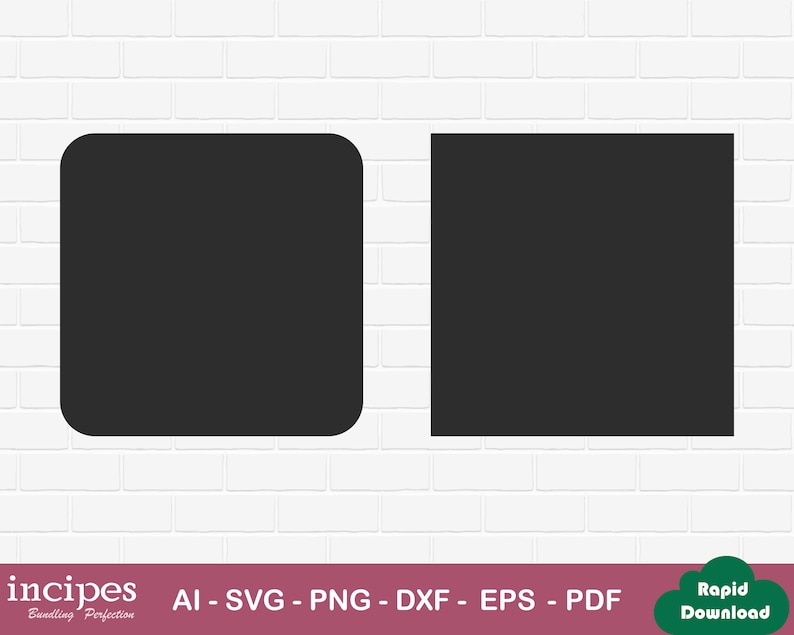 Cricut Square Coaster Template. Square Coaster Blank. Coaster Blank ...