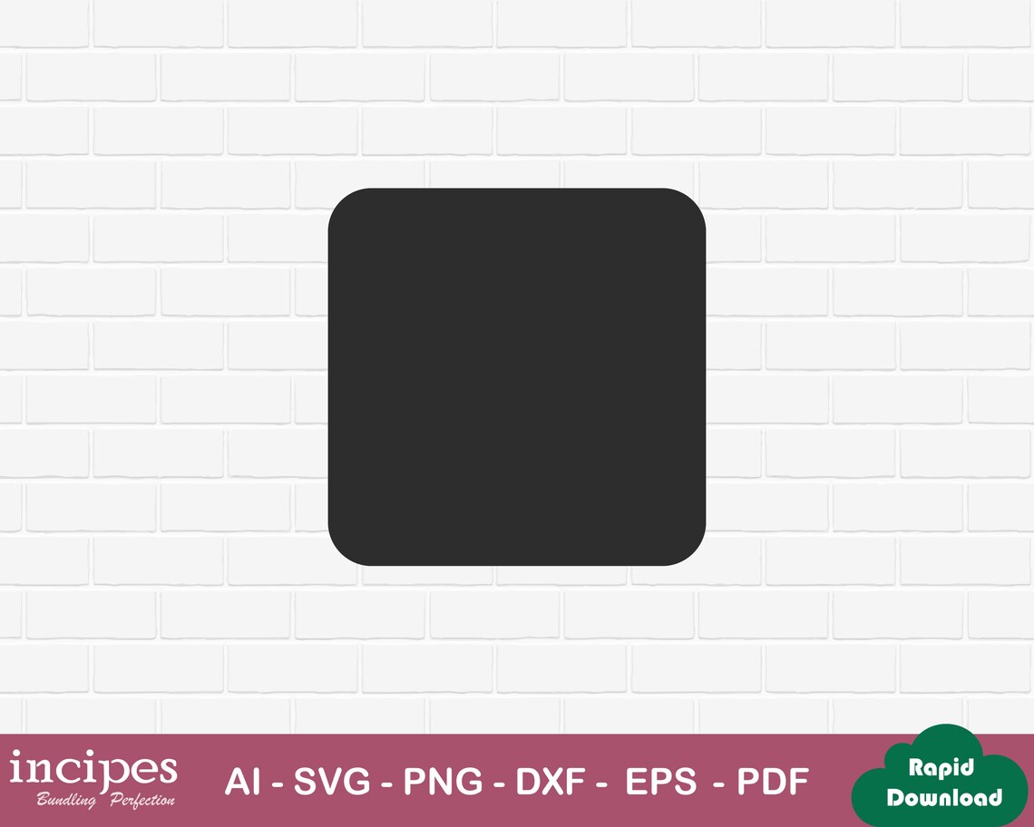 Cricut Square Coaster Template. Square Coaster Blank. Coaster Blank ...