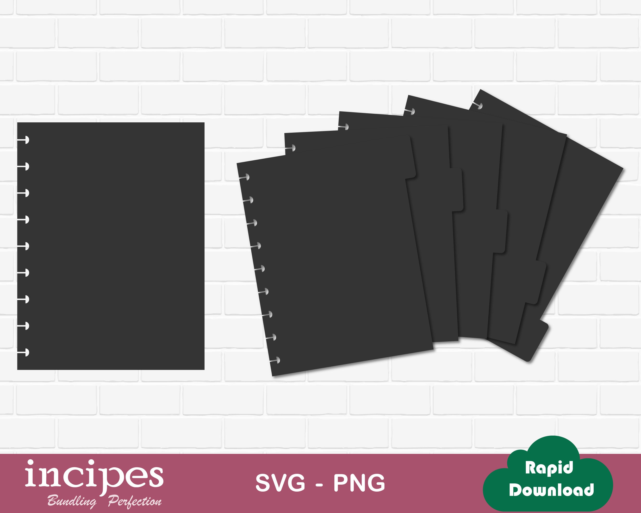 DIY Disc Bound Planner Page Templates Classic Medium Planner Page ...