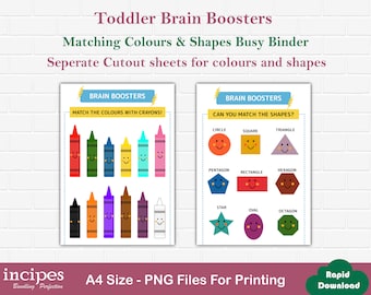 Number Matching Worksheet, Busy Book Printable, Educational Activity ...