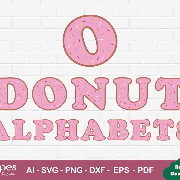 Donut Alphabet - Etsy