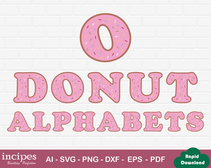 Number Donut Svg, Dxf, Eps, Png, Jpg, SVG, Number Donut Clip Art ...