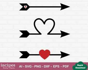 Arrow Svg, Arrow Cut File, Split Arrow Svg Dxf Eps Png Ai, Arrow With ...