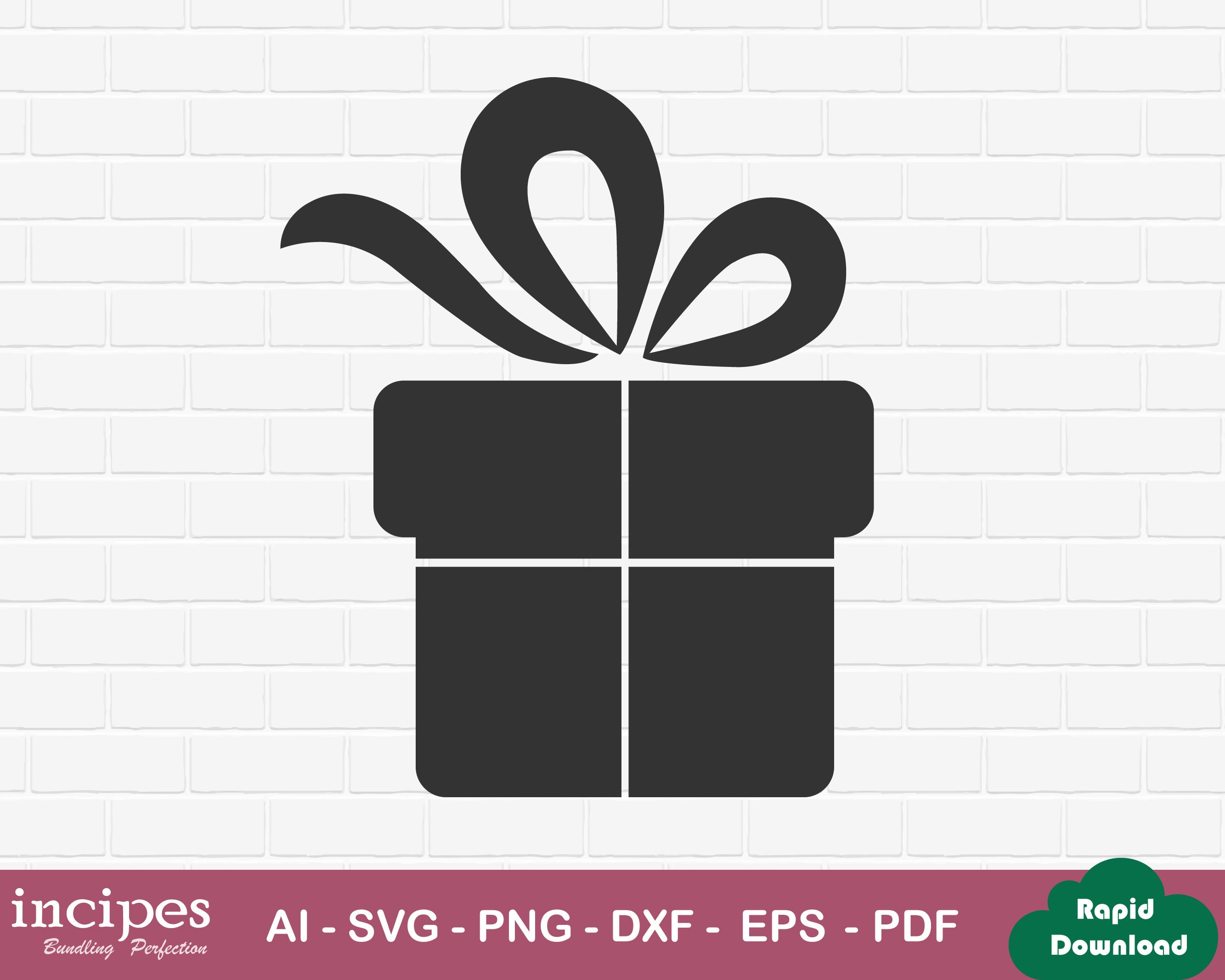 Gift Svg, Gift Box Svg, Present Svg, Giftbox Svg, Birthday Gift Svg, - Etsy