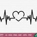 Heart Beat SVG , Ekg Svg Heartbeat Clipart Vector Cut Files Circut ...
