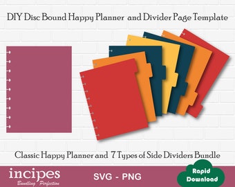 DIY Disc Bound Planner Page Templates - Classic Page, Classic Half ...
