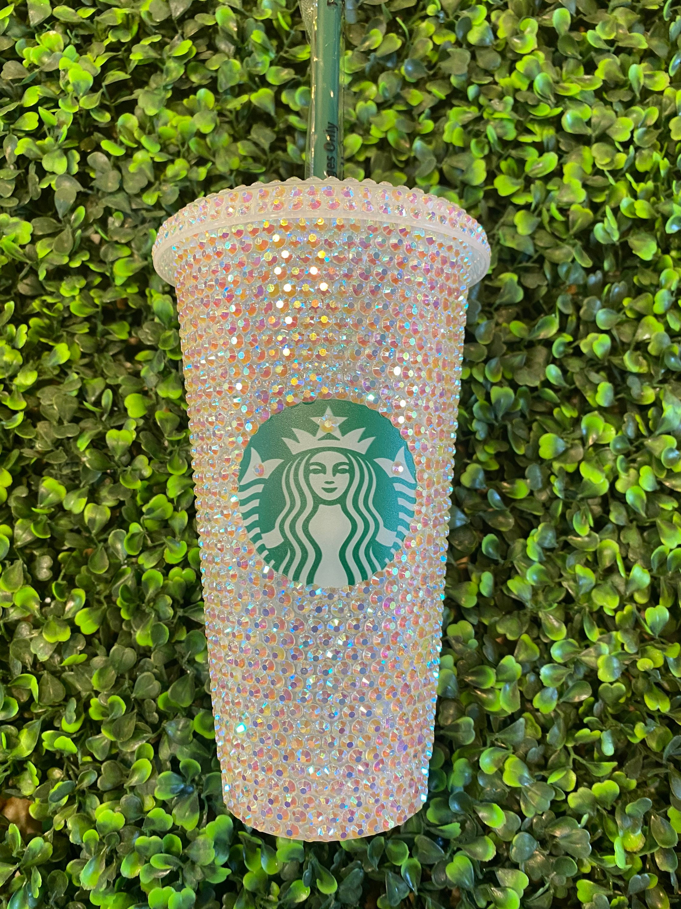 24oz Starbucks Rhinestone Cold Cup Bedazzled Starbucks | Etsy