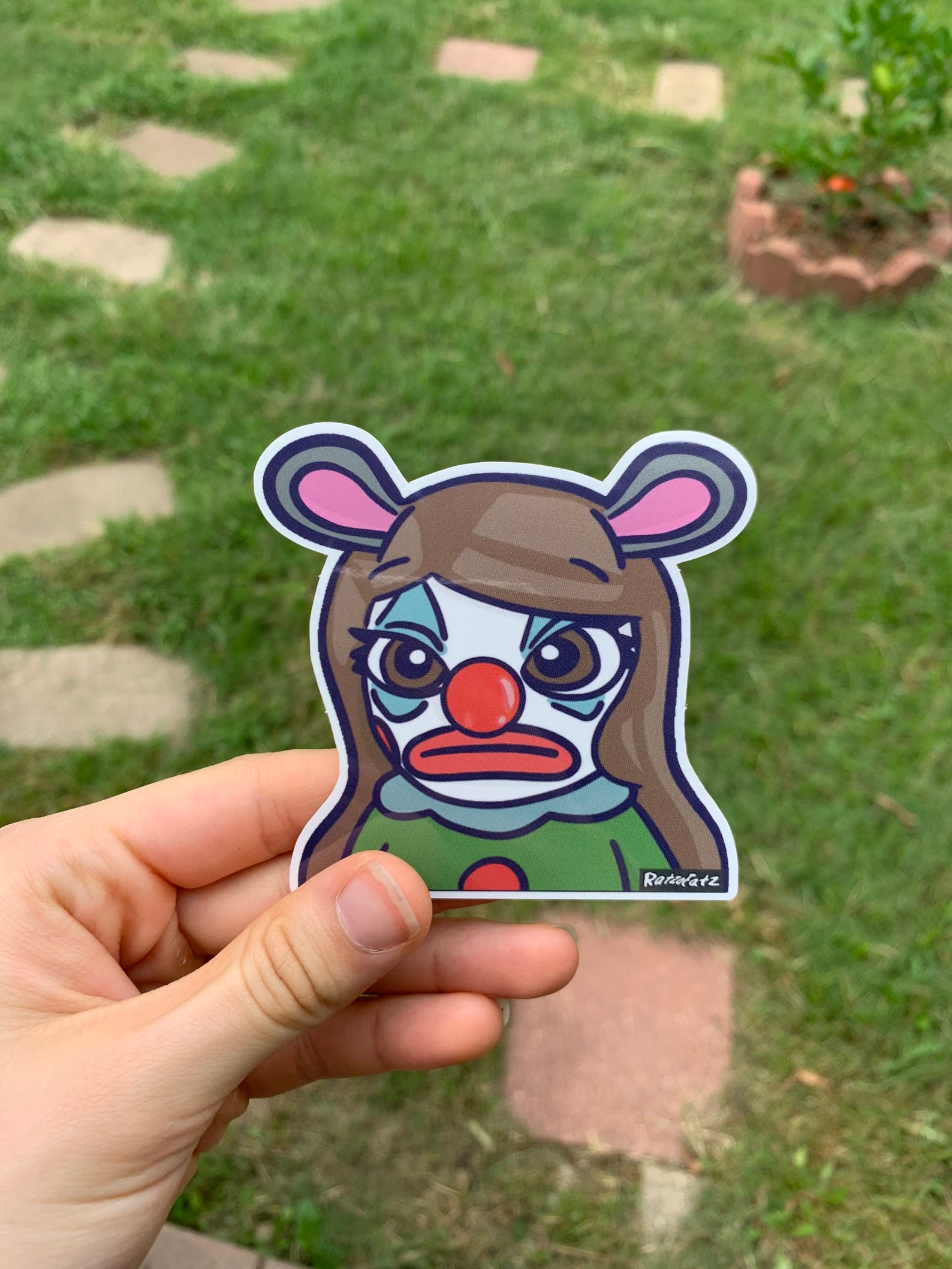 Rat Clown Girl Sticker - Etsy