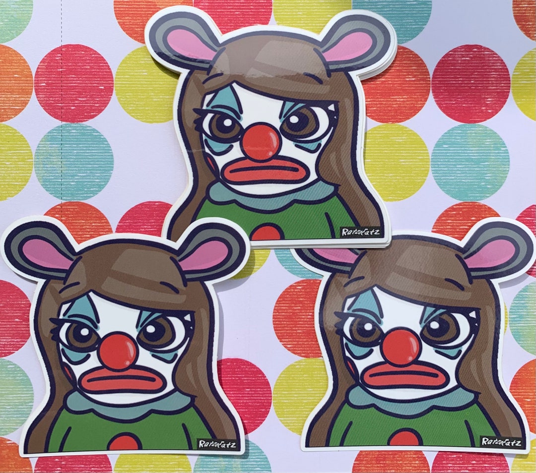 Rat Clown Girl Sticker - Etsy