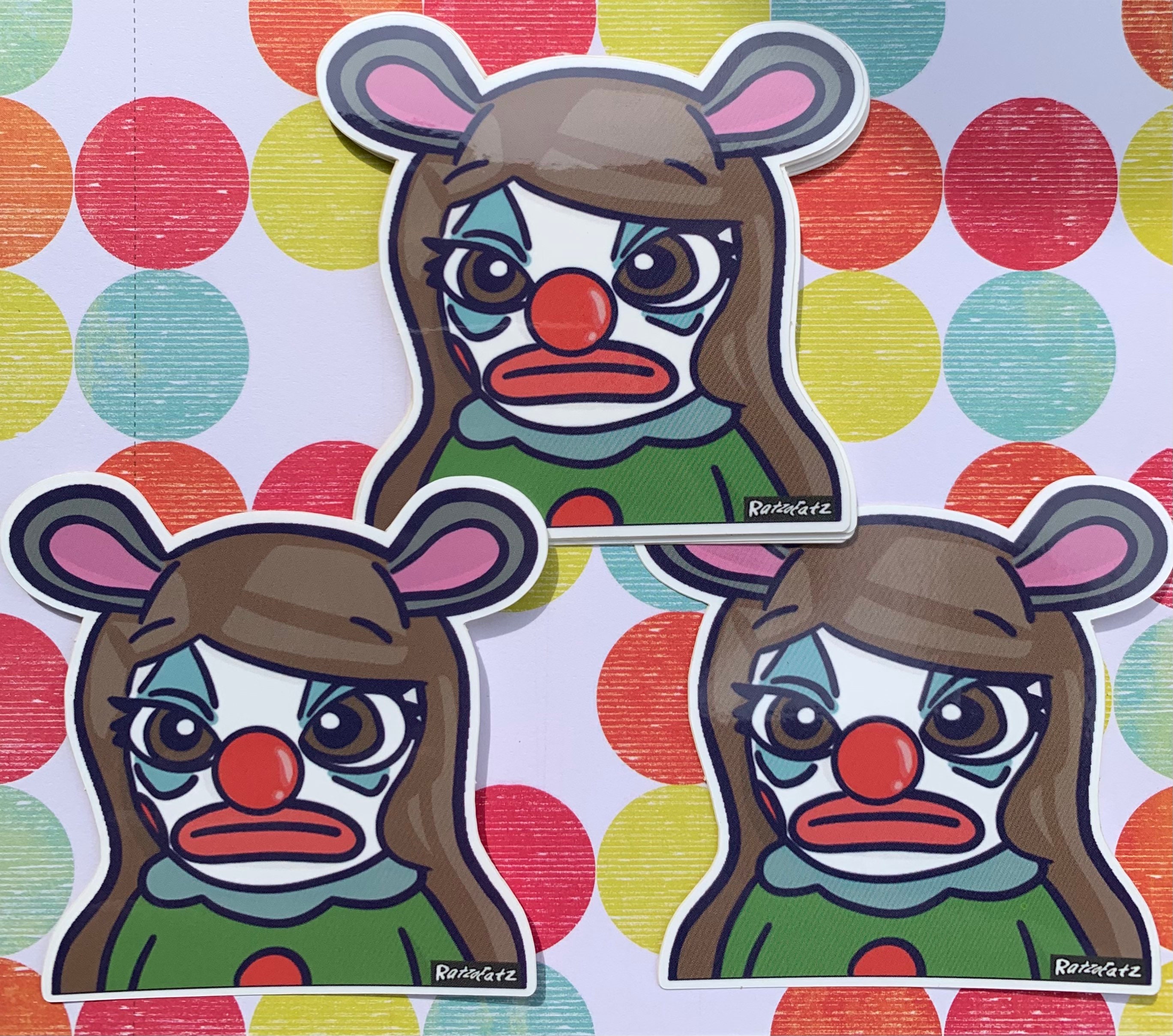 Rat Clown Girl Sticker - Etsy