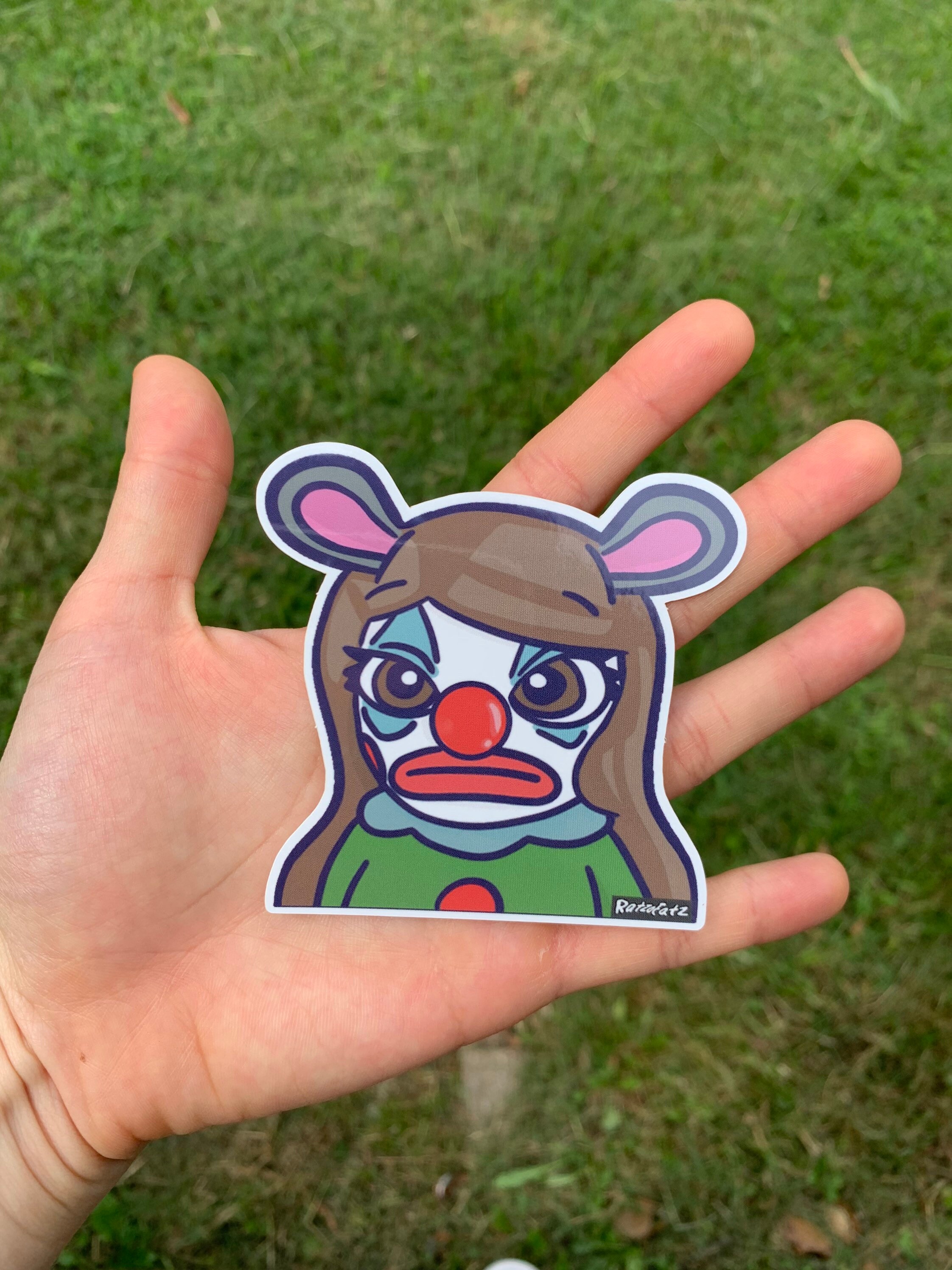 Rat Clown Girl Sticker - Etsy