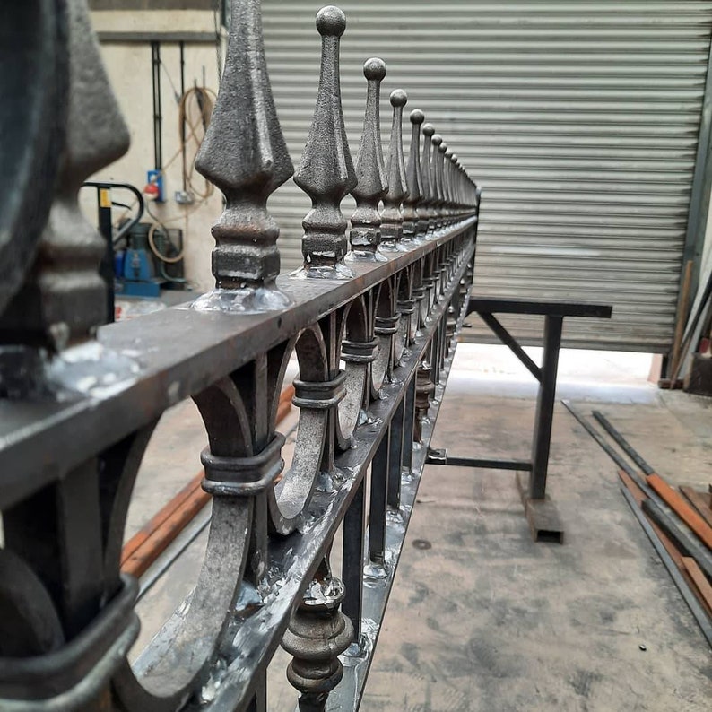 Made to Order Ornate Wrought Iron Railings Steel Metal Georgian ...