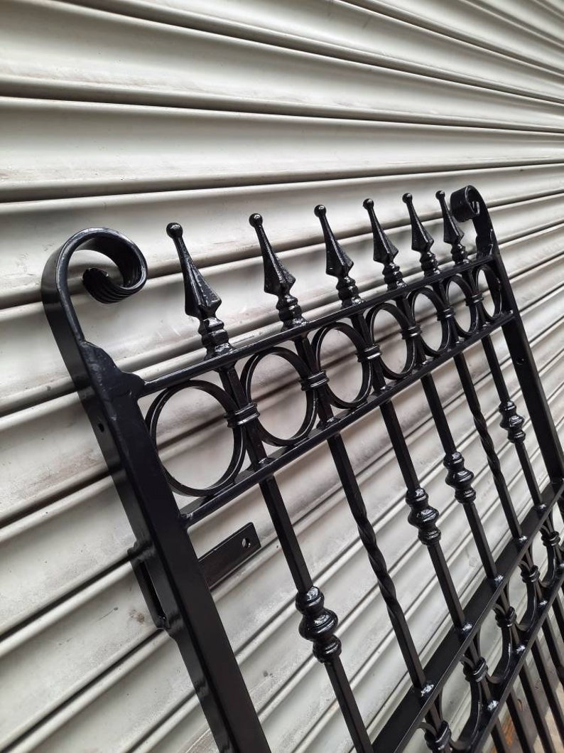 Made to Order Wrought Iron Pedestrian Gate Heavy Duty Ornate Garden ...