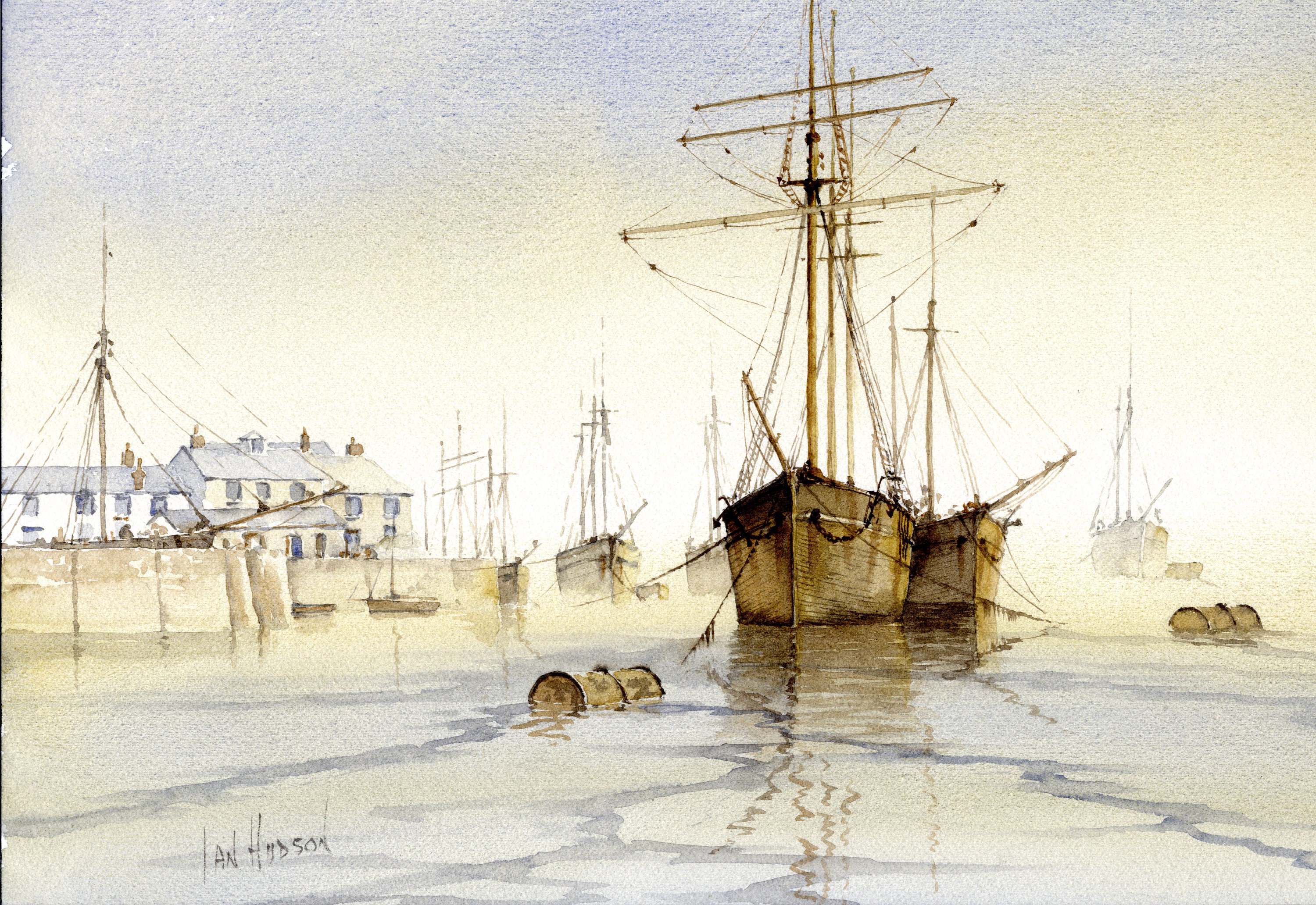 High Water at Appledore C.1930 | Watercolour Print - Etsy UK