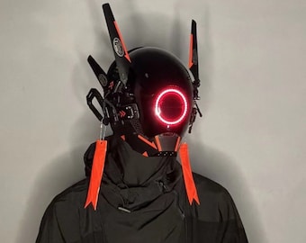 Samurai Mask Cyberpunk - Etsy