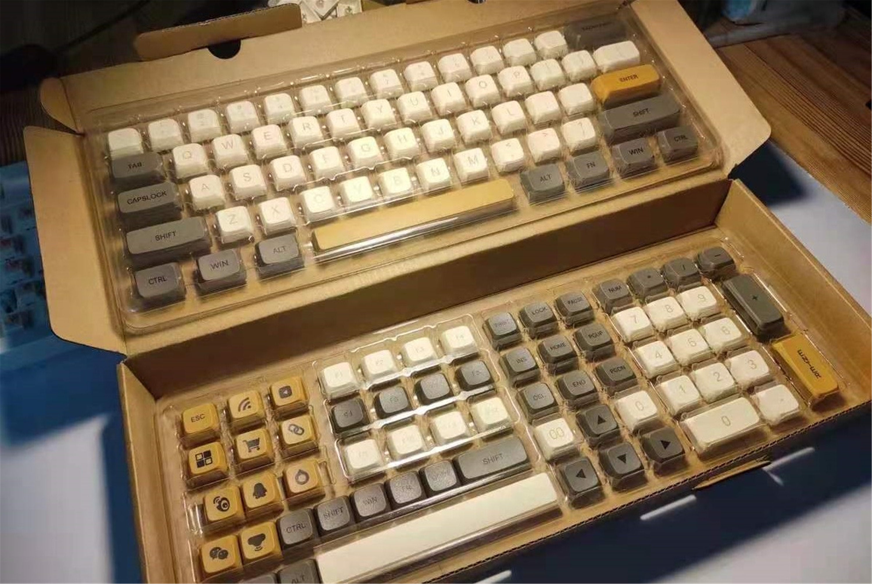 Colorful PBT Resin Keycaps Mechanical Keyboard Keycaps Set XDA Artisan ...