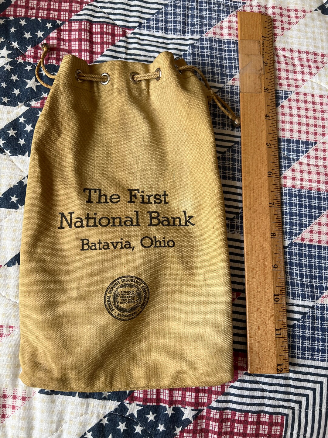 The First National Bank Batavia Ohio Money Bag - Etsy