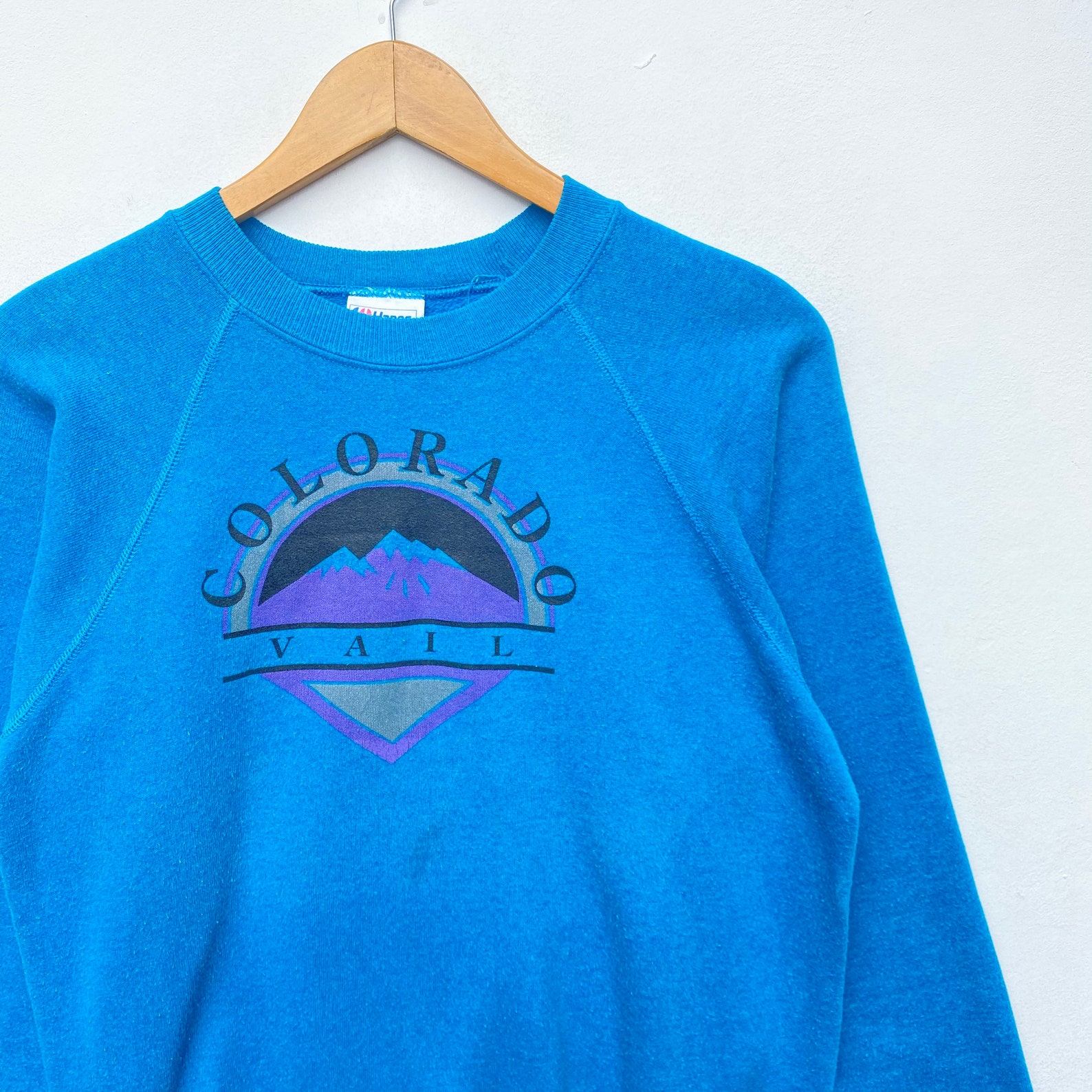 Vintage COLORADO VAIL Sweatshirt Sweater Pullover Jumper Hip Hop Swag ...