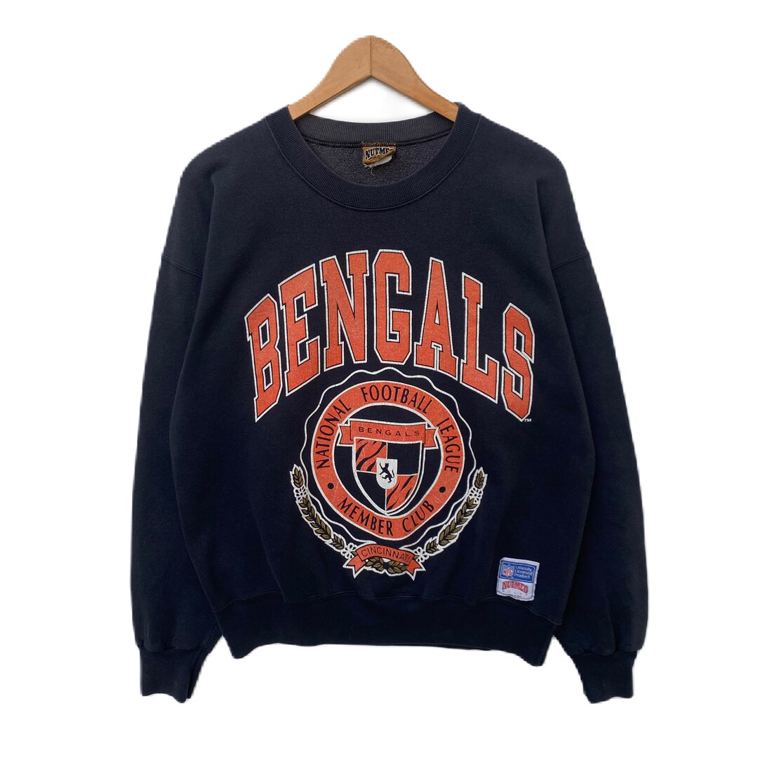 Vintage CINCINNATI BENGALS NFL Sweatshirt Sweater Jumper Large Pullover ...