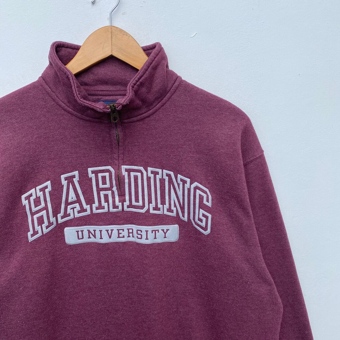 Vintage HARDING UNIVERSITY Sweatshirt Sweater Pullover Jumper Large ...