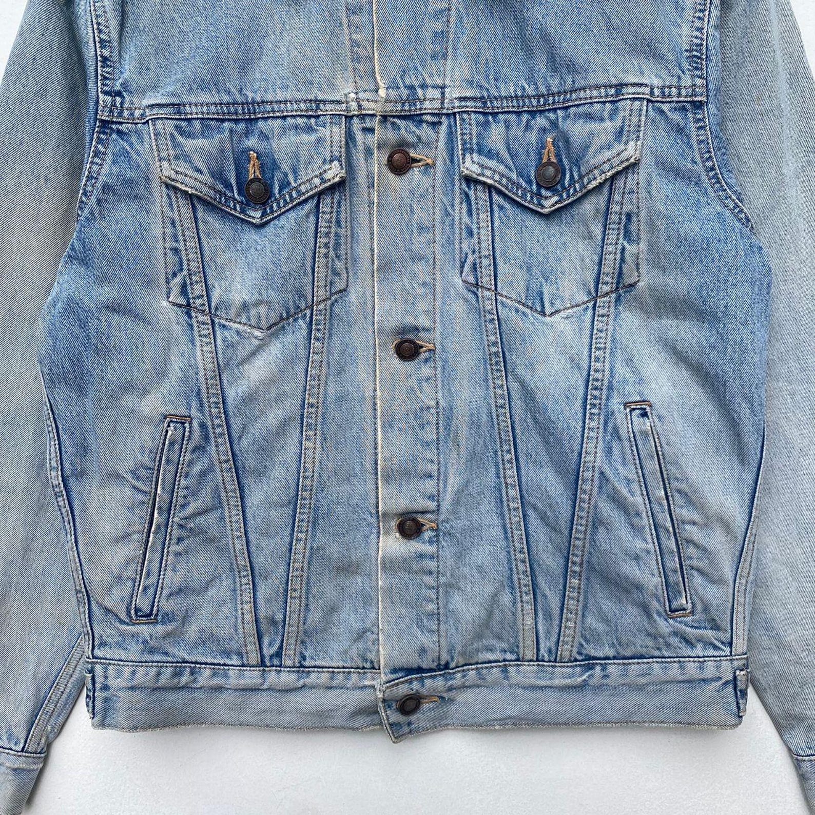 Vintage EDWIN Denim Jacket Large Size Denim Blue Colour Button up Men’s ...