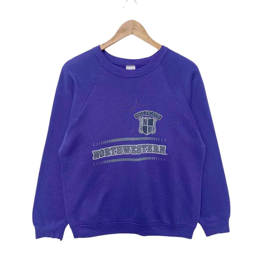 Vintage NORTHWESTERN UNIVERSITY WILDCATS Sweatshirt Sweater Pullover ...
