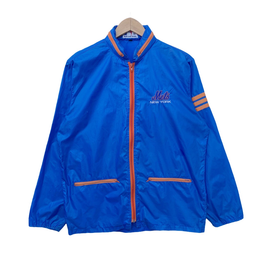 Vintage New York METS Windbreaker Thin Light Jacket MLB Baseball ...