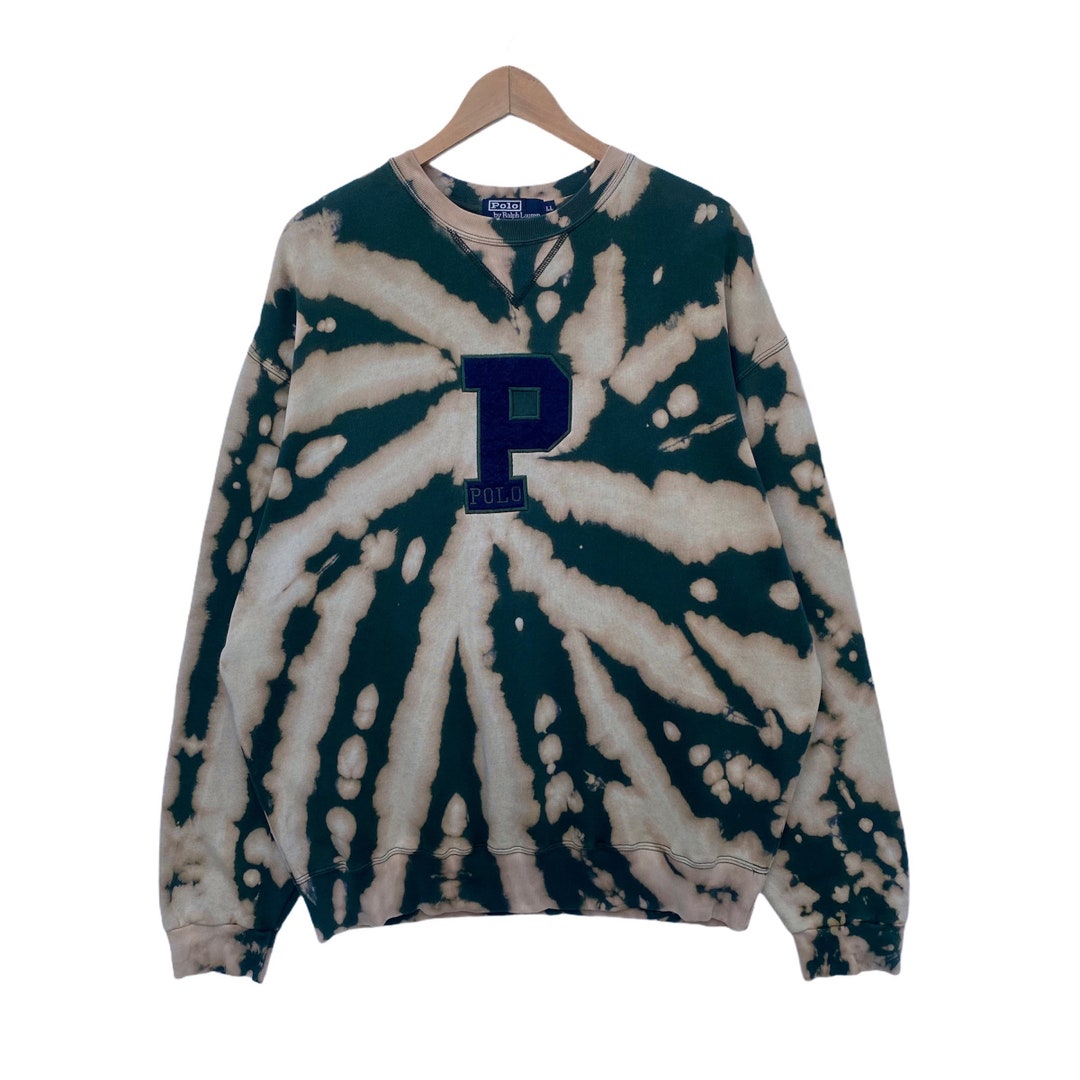 Vintage POLO RALPH LAUREN Bleach Wash Sweatshirt Sweater Sweater ...