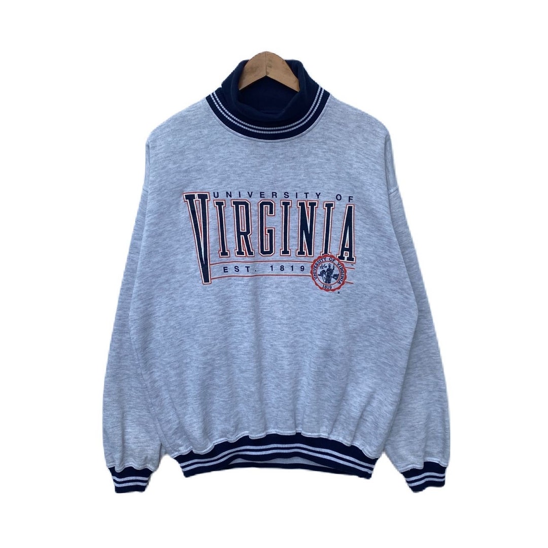 Vintage UNIVERSITY of VIRGINIA Sweatshirt Sweater Pullover Jumper Long ...