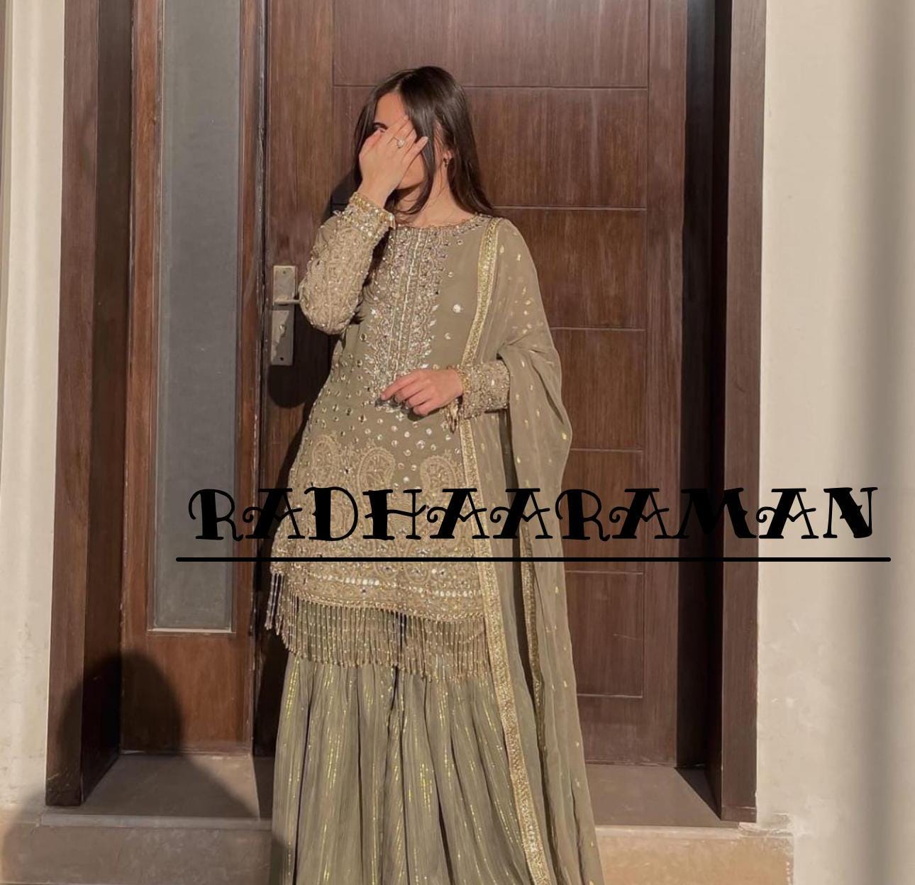 Beautiful Pakistani Sharara Suit Set for Eid , Super Stylish Ready to ...