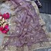 Designer Pure Jimmy Chu Silk Saree With Hand Embroidery and Scalloped ...
