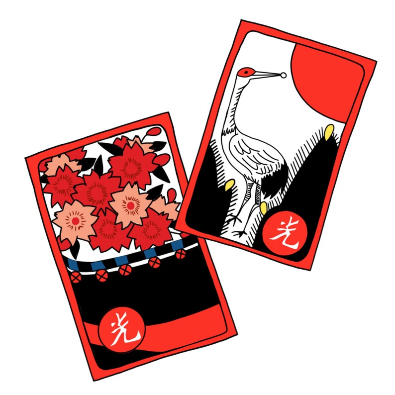 Korean Hwatu Cards Digital Print Printable Decoration | Etsy