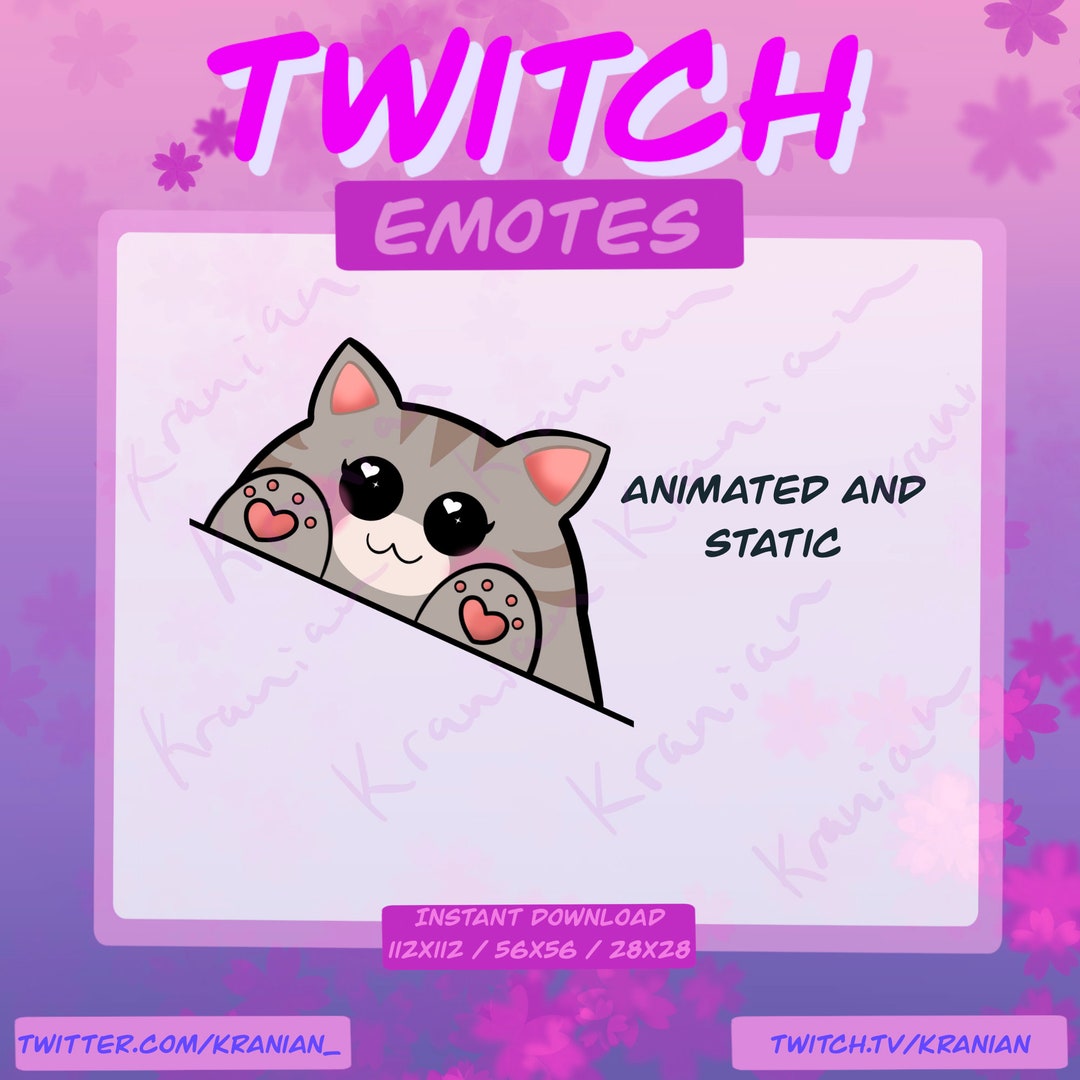 Animated Bongo Cat Emote: Twitch, Discord, Youtube (digital Download ...