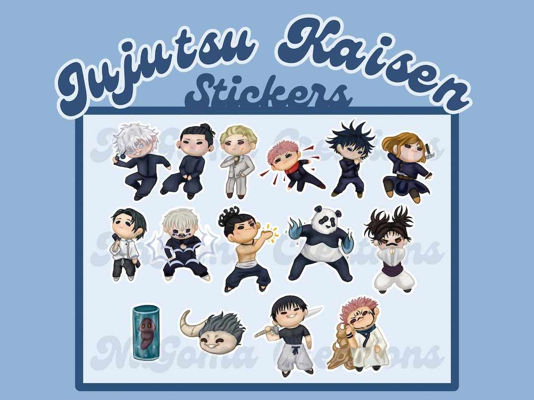 JJK Anime Character Stickers | Die-cut Vinyl Sticker - Etsy