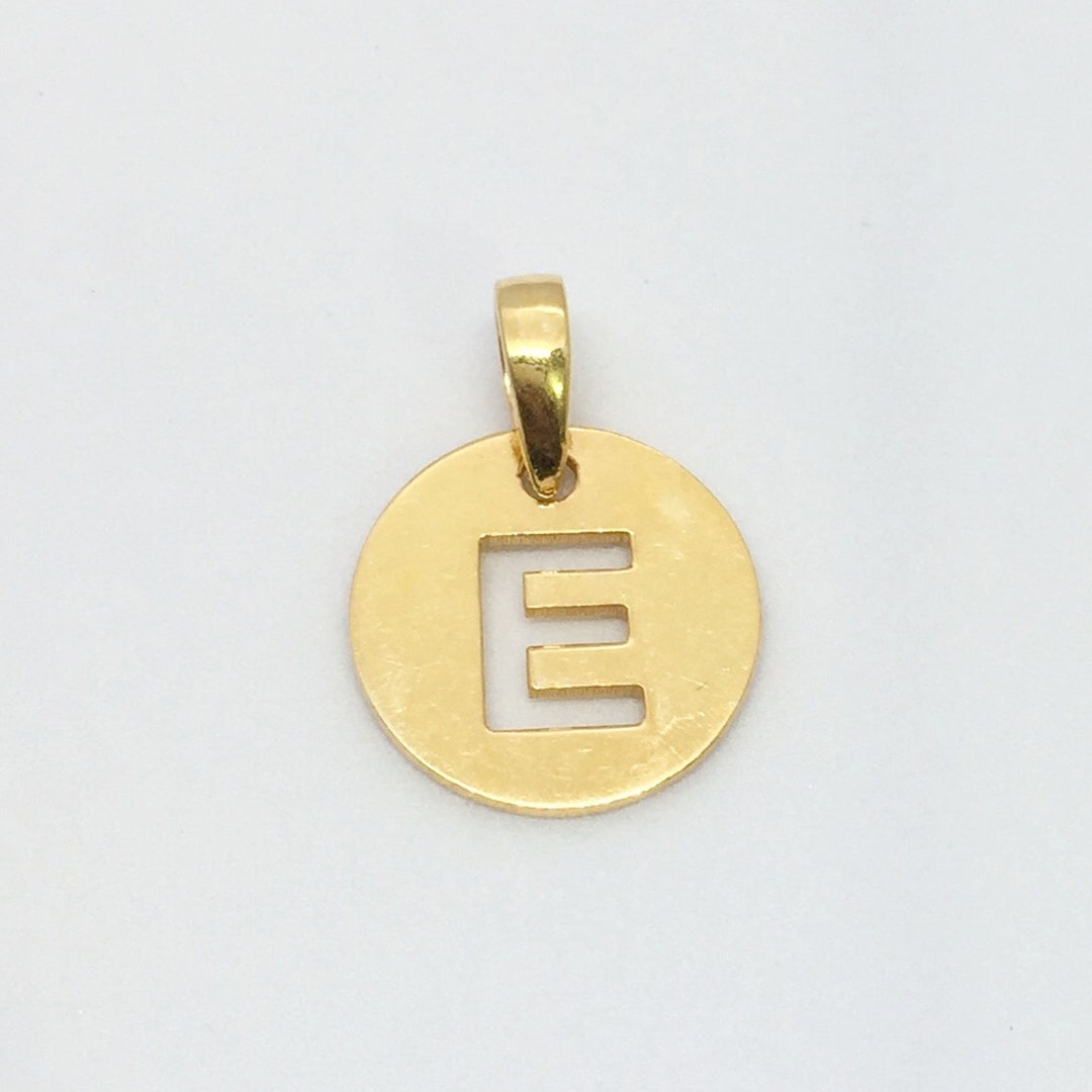 E Pendant, Capital E Alphabet Pendant, 925 Sterling Silver, Charm ...
