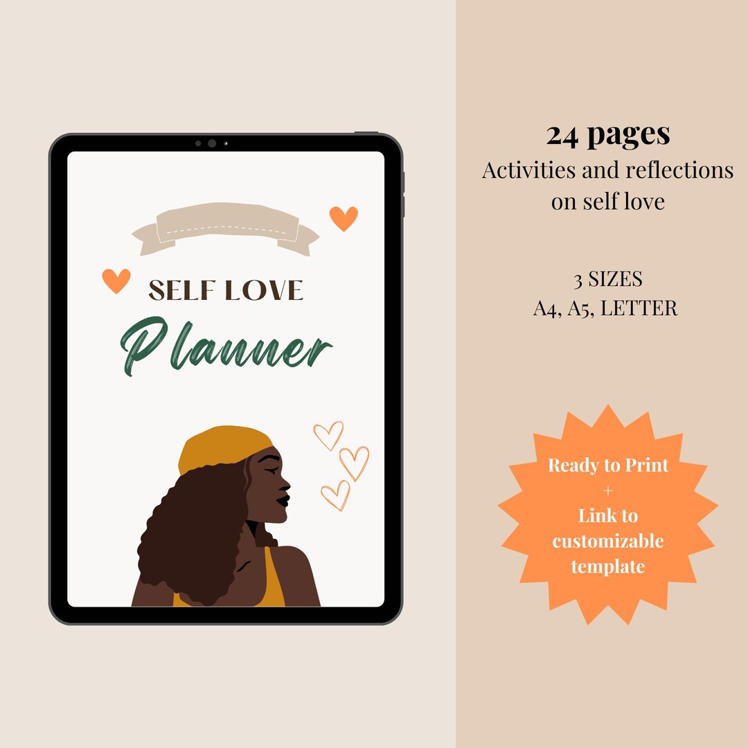 Ultimate Self-love Printable Planner Bundle | Daily Affirmations, Self ...