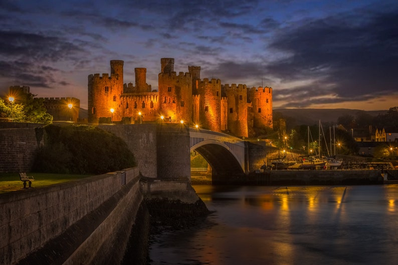 Blue Hour at Conwy Castle, North Wales. - Etsy