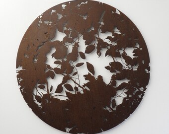 Evening at the Lake Laser Cut Steel Decor RUST - Etsy