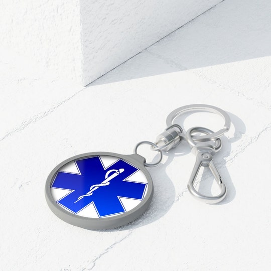 Healthcare Symbol Keychain | The Rod of Asclepius Keychain | Healthcare ...