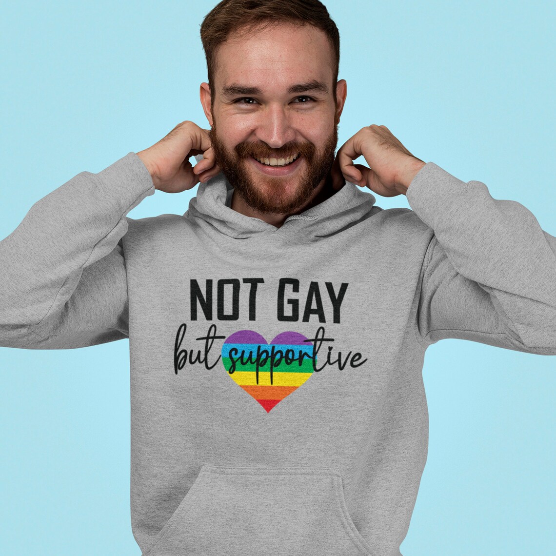 Not Gay but Supportive Svg LGBT Gay Pride SVG Gay Dxf | Etsy