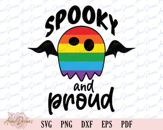 Gay Halloween SVG Spooky and Proud Svg LGBT Pride Halloween | Etsy