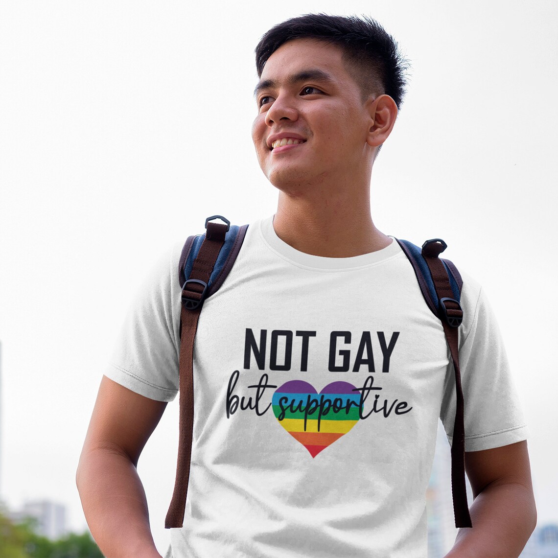 Not Gay but Supportive Svg LGBT Gay Pride SVG Gay Dxf | Etsy