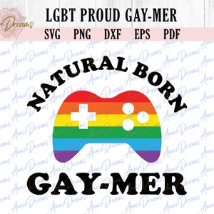 LGBT Proud Gamer SVG, Gay-mer SVG, Gay Gaming Svg, Lgbt Pride Dxf ...