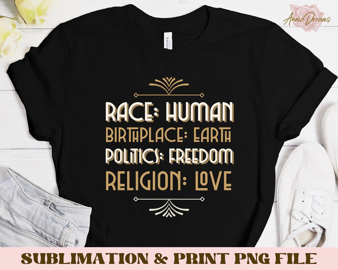 Human Anti-racist PNG, Human Race PNG, Sublimation Png File, Digital ...