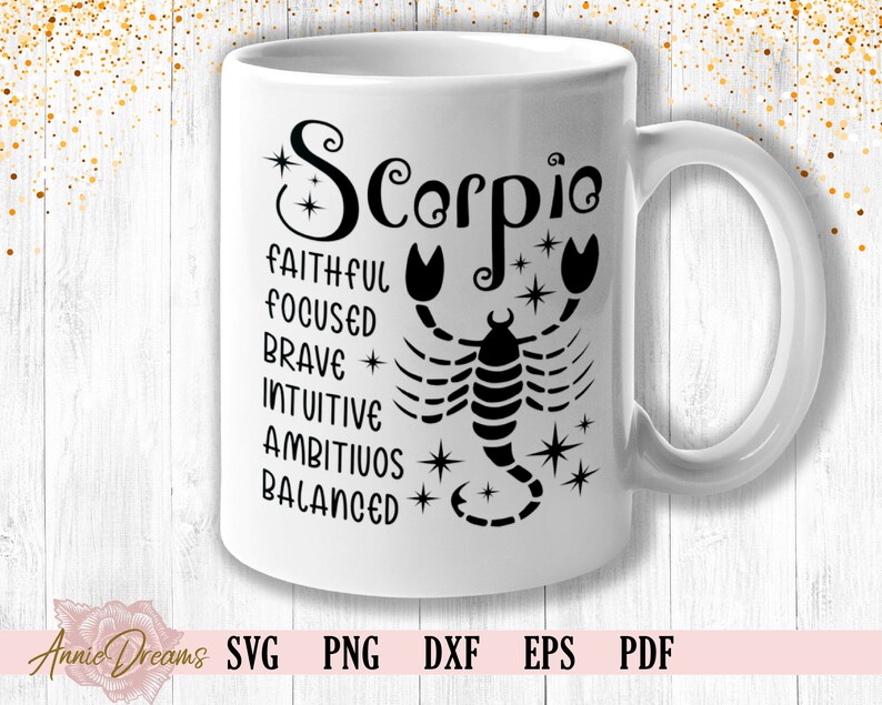 Zodiac SVG Scorpio SVG Zodiac Signs Clipart SVG Gift for | Etsy