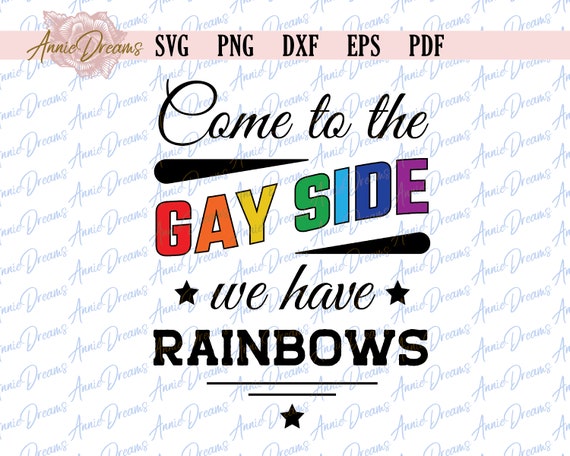 LGBT Gay Pride SVG Gay Pride Quote SVG Gay Dxf Rainbow | Etsy
