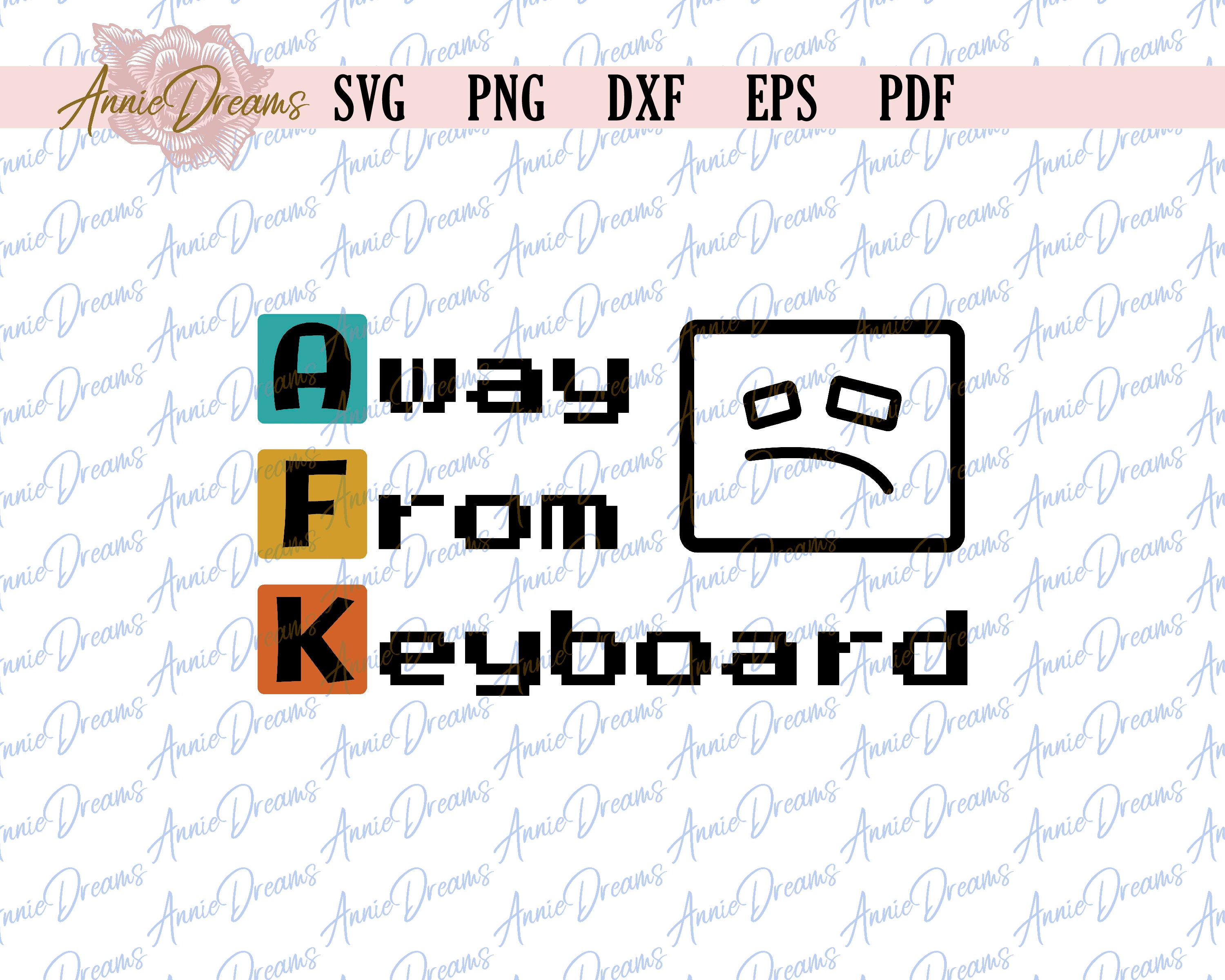 AFK Gamers Quote SVG Gift for Gamer SVG Gaming Humor Svg - Etsy