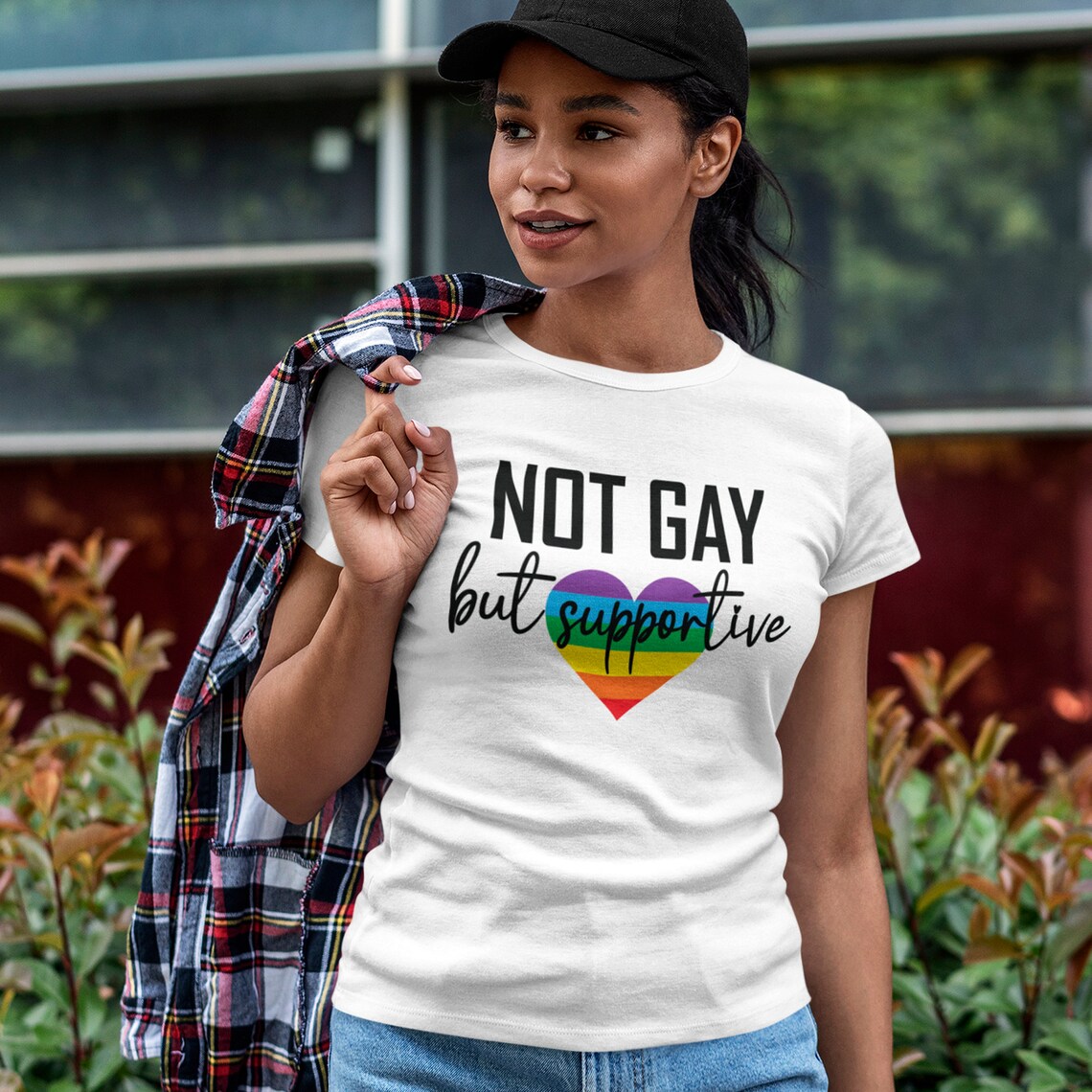Not Gay but Supportive Svg LGBT Gay Pride SVG Gay Dxf | Etsy