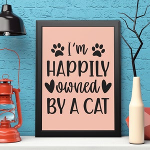 Cat Owner Saying SVG, Cats Svg, Funny Cats Svg, Cats Lady Svg, Cat ...