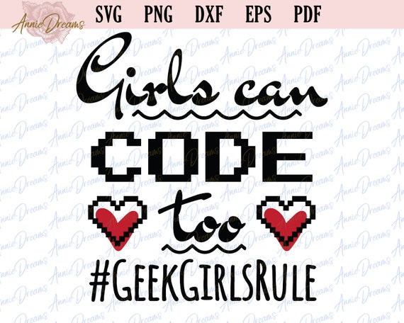 Geek Girls Rule Svg Trendy Feminist Svg Women Empowerment - Etsy
